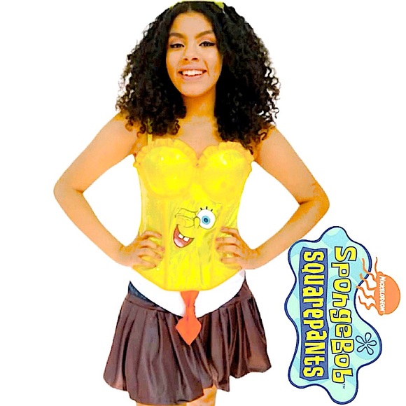 Nickelodeon | Other | Spongebob Squarepants Halloween Sequined Corset ...